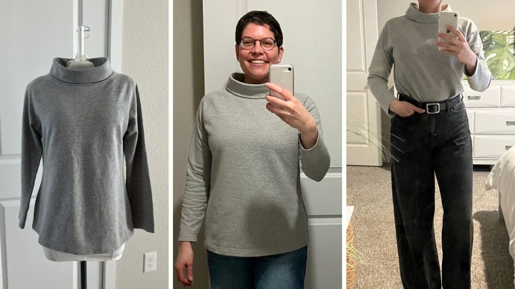 Red wool top, and I’m (sorta) famous – Joyful Wardrobe